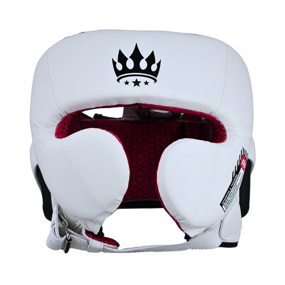 Playerz SparTech Pro Head Guard - White/Black | Playerz Boxing